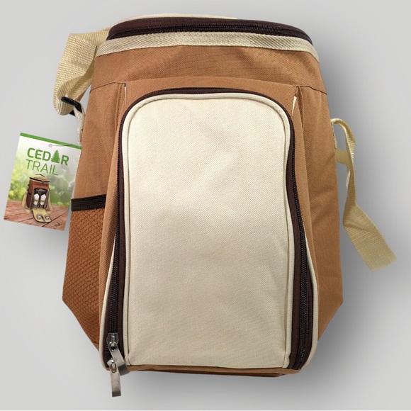 Cedar Trail | Bags | Cedar Trail Insulated Picnic Wine Backpack For 2 W ...